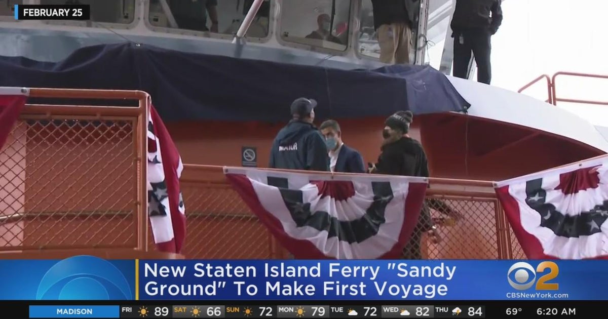 New SI ferry set for maiden voyage - CBS New York