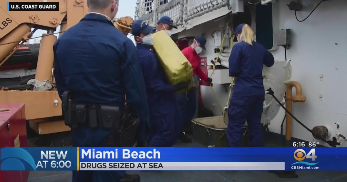 Drug bust at sea - CBS Miami