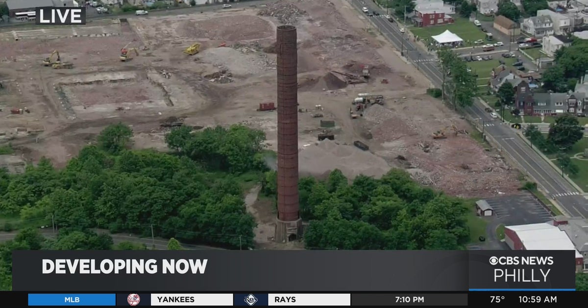 Video Shows Demolition Of Vapor Stack Building In Delaware County Cbs Philadelphia