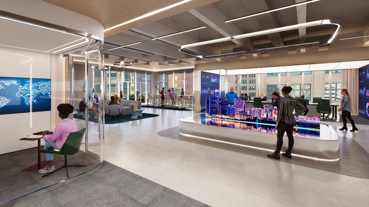 Bedrock Unveils First Look Inside Hudson's Site Development - CBS Detroit