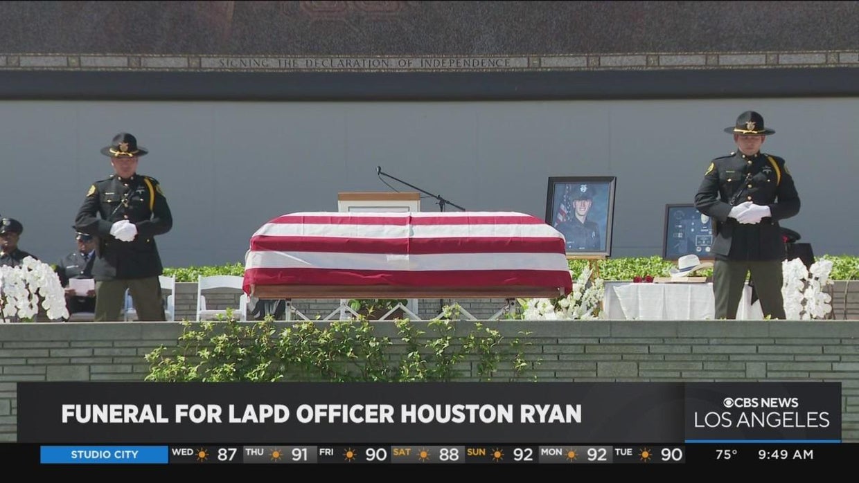 Funeral services for LAPD officer Houston Tipping, killed during ...