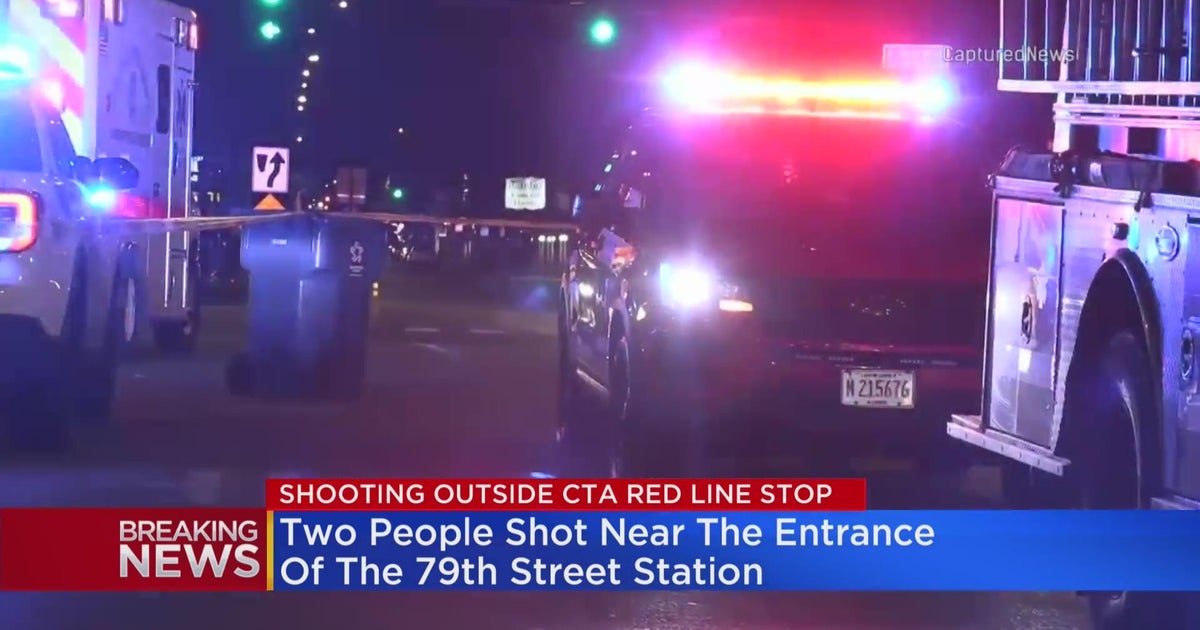 Two people shot near entrance to 79th Street Red Line station - CBS Chicago