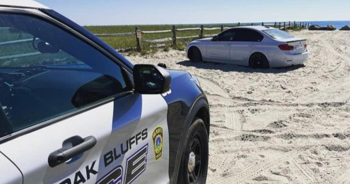 "Don't attempt": Oak Bluffs police offer warning after car gets stuck ...