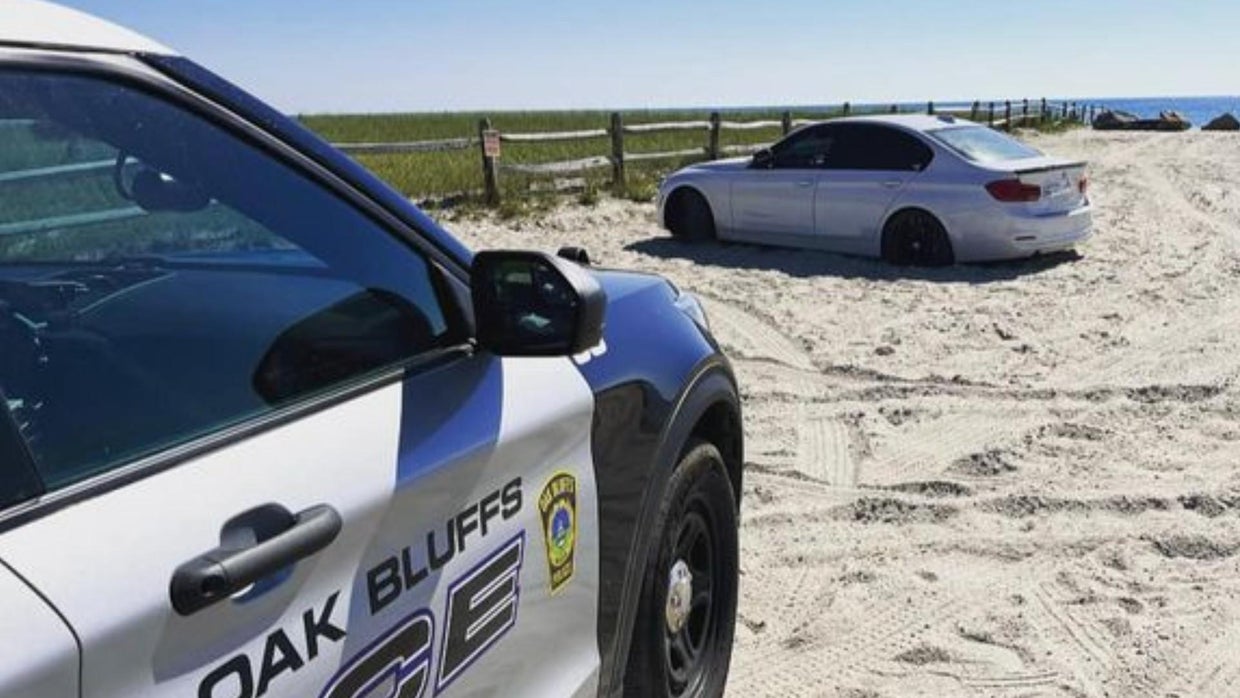 "Don't attempt": Oak Bluffs police offer warning after car gets stuck ...