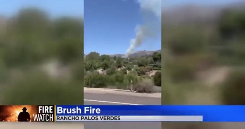 Brush fire sparks in Rancho Palos Verdes - CBS Los Angeles