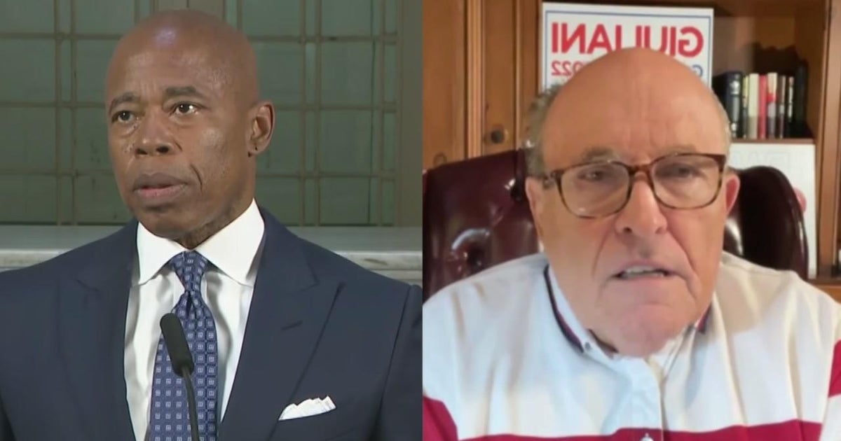 Mayor Adams says Giuliani should be investigated for slap incident - CBS New York