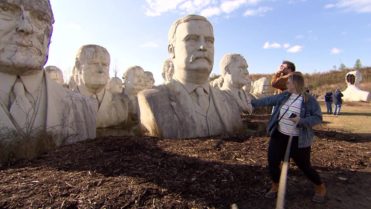 Heads of state: A walk among giant presidential busts - CBS News