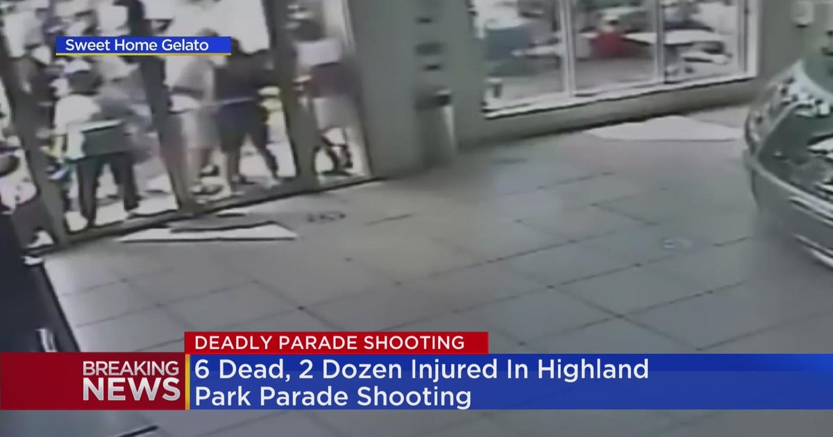 Surveillance video shows crowd fleeing deadly mass shooting at Highland ...