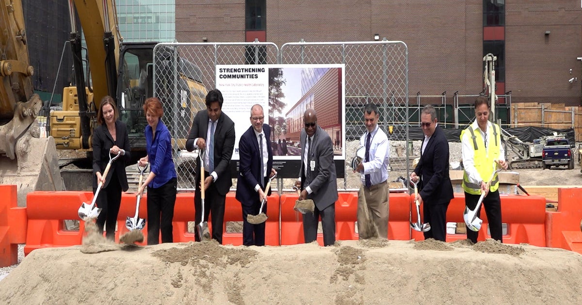 New public health laboratory breaks ground in Harlem - CBS New York