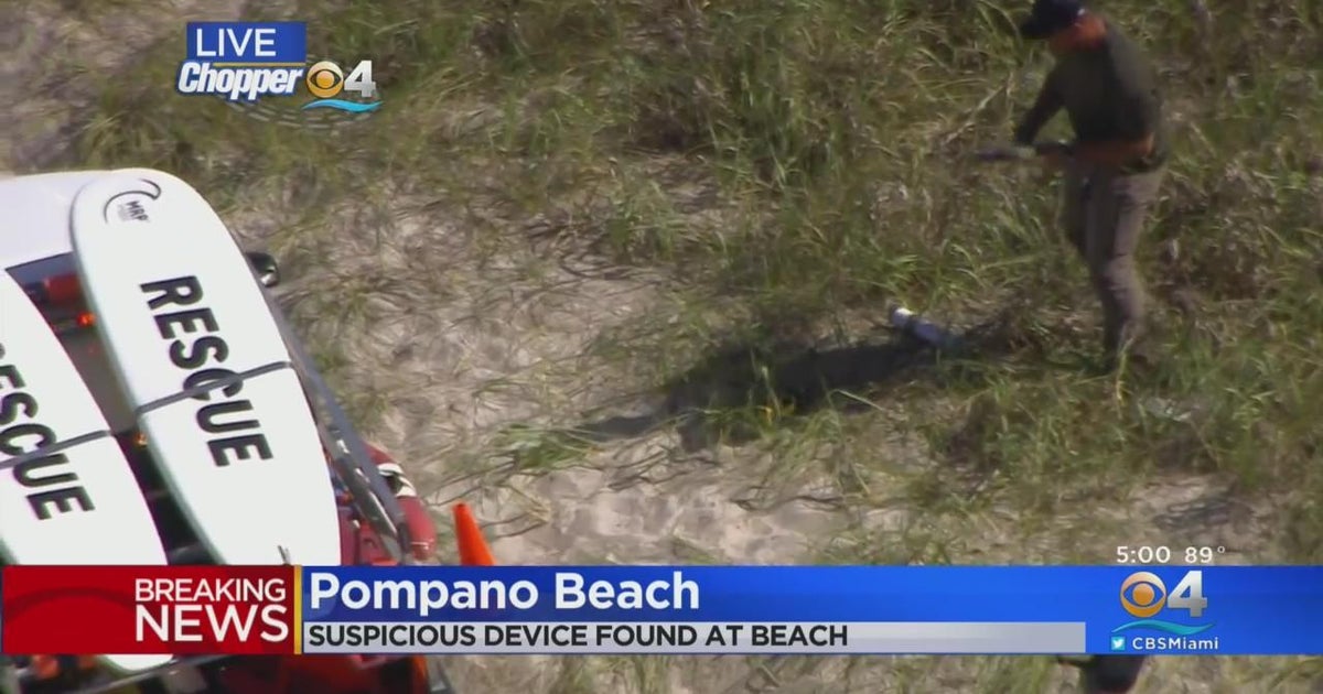 Portion Of Beach Evacuated In Pompano After Suspicious Device Found