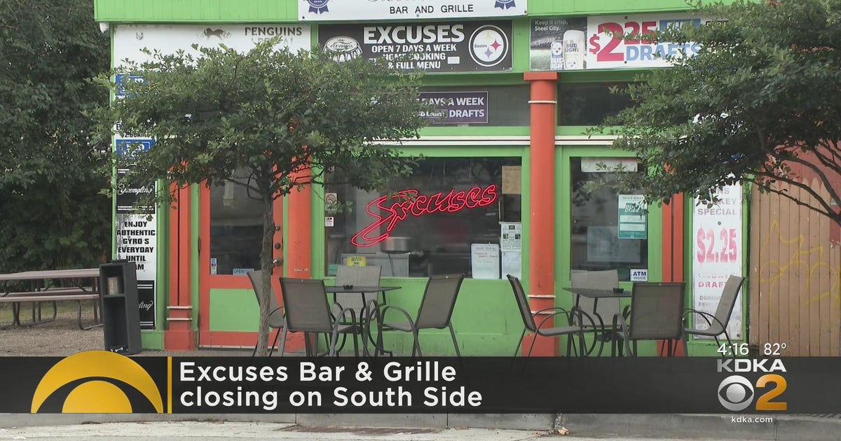 Excuses Bar & Grille closing its doors - CBS Pittsburgh