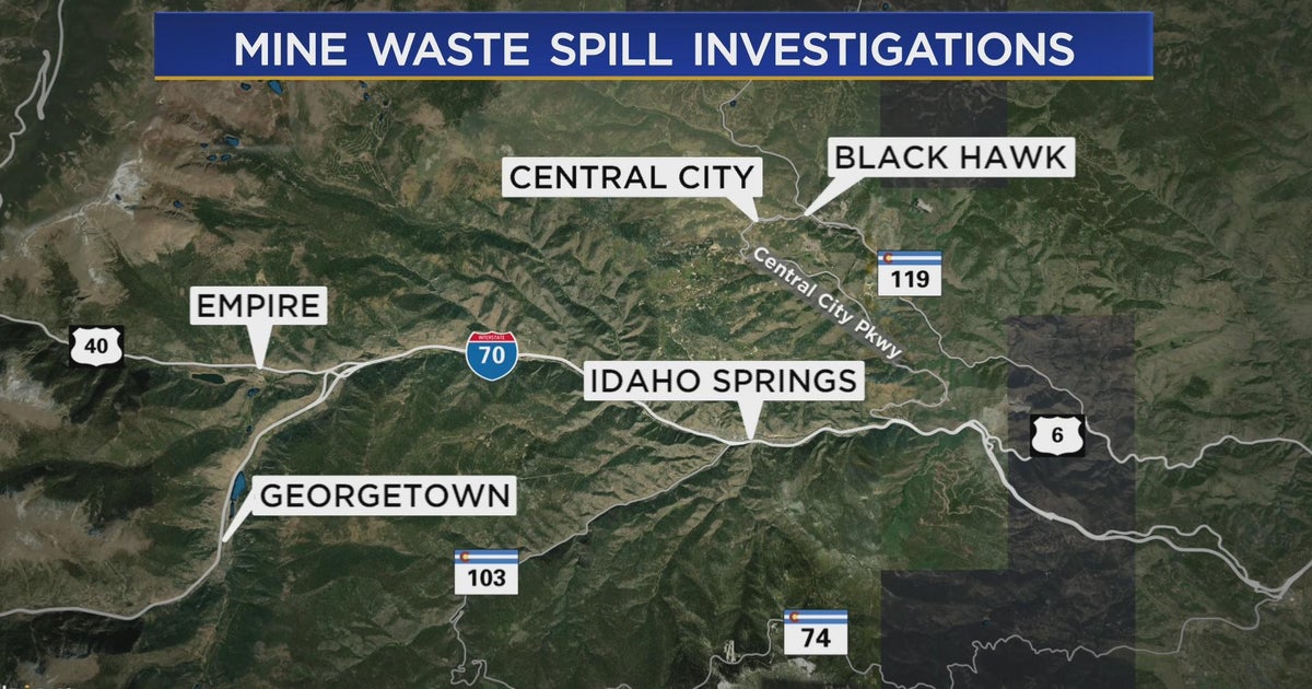 Mine waste spills in Colorado foothills to be investigated - CBS Colorado