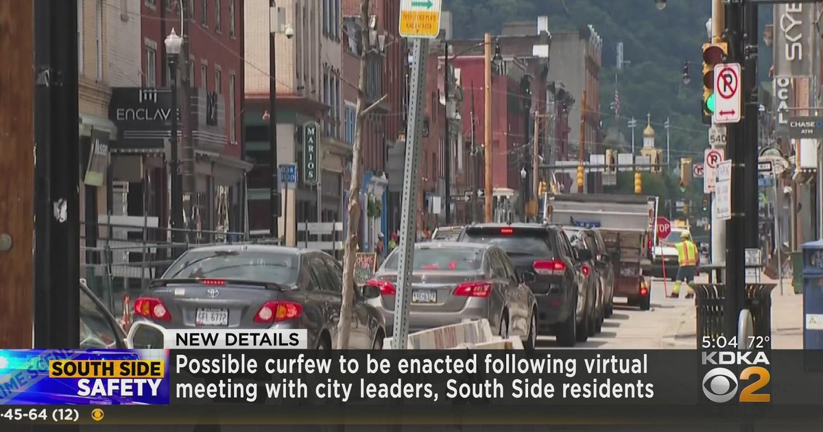 Possible curfew to be enacted on the South Side - CBS Pittsburgh