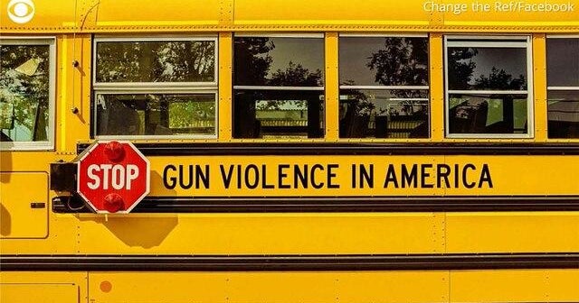 Convoy of school buses delivers gun violence message to Ted Cruz - CBS News