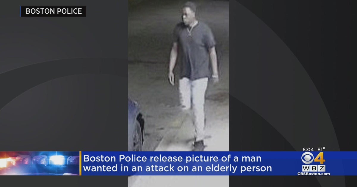 Boston Police search for man in connection with assault of elderly person - CBS Boston