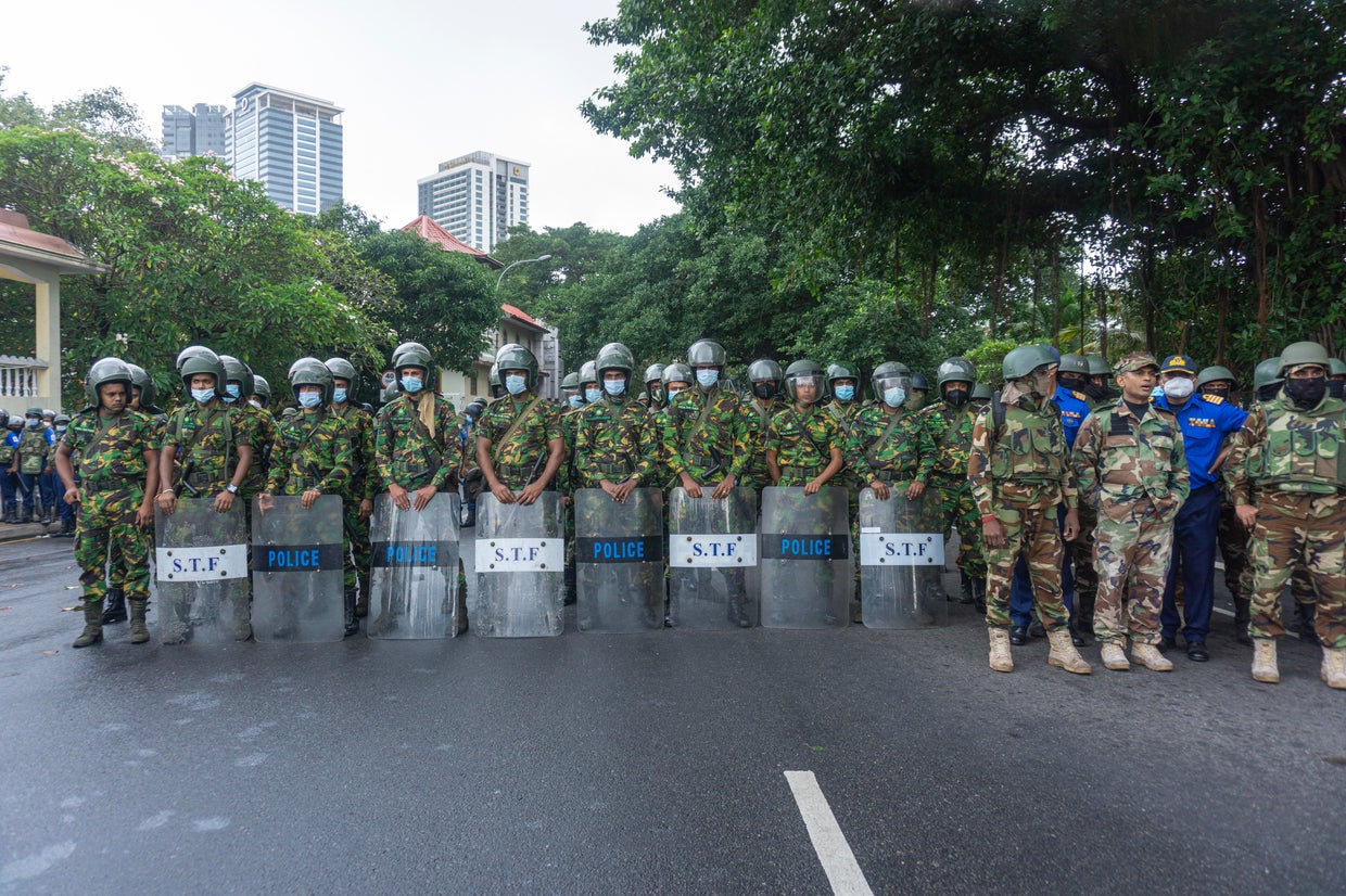 Sri Lanka swears in new president as soldiers crack down on protesters ...