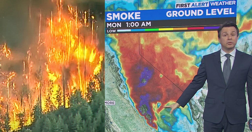 Oak Fire torches homes and forest sending smoke across state - CBS San ...