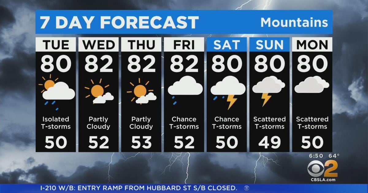 Amber Lee's weather forecast (July 26) - CBS Los Angeles
