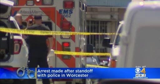 Arrest made after standoff with police in Worcester - CBS Boston