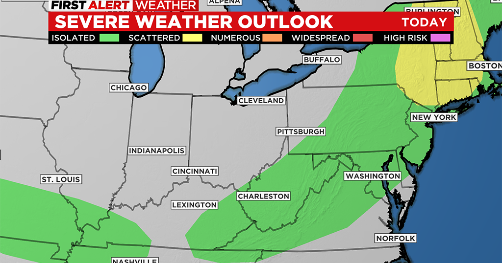 Pittsburgh Weather: Pockets of heavy rain could lead to flooding - CBS ...