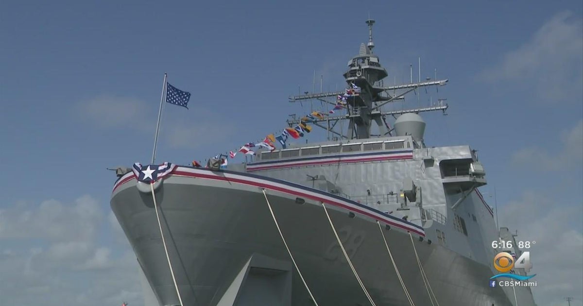 A peek inside the soon-to-be commissioned USS Fort Lauderdale - CBS Miami