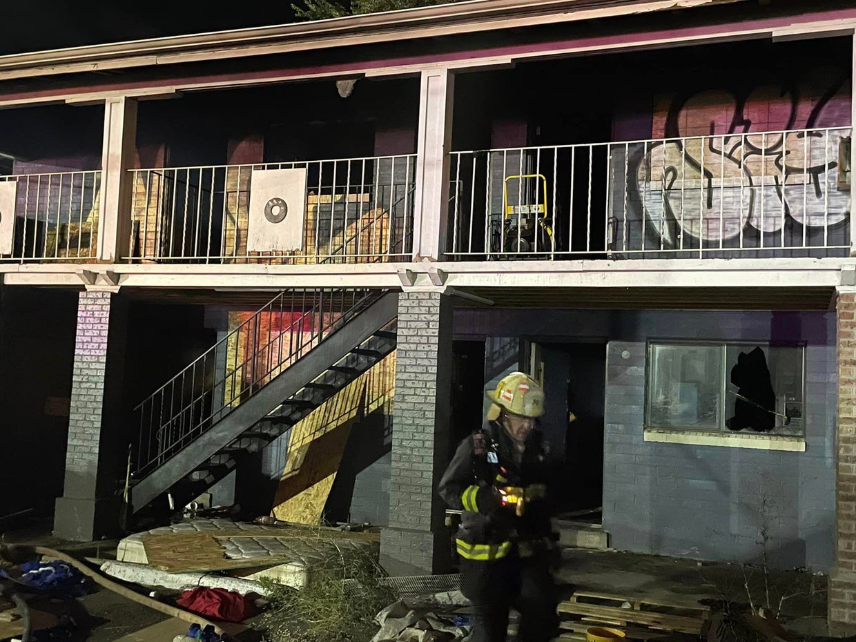 Video shows progression of intentionally ignited motel fire - CBS Colorado