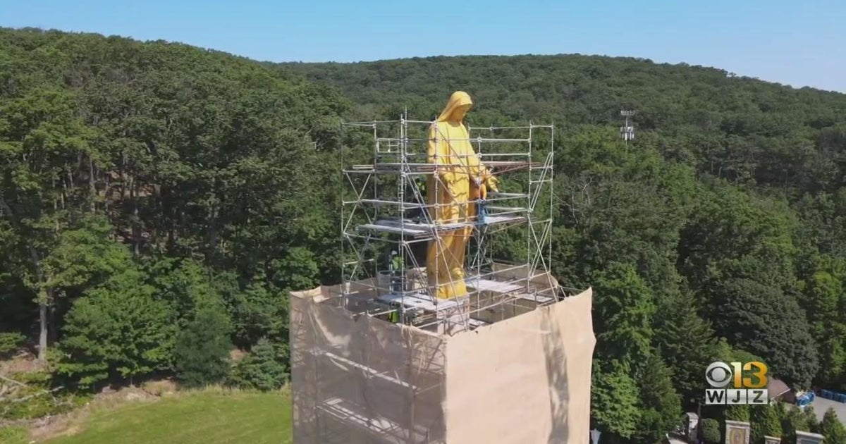 'Now she is beautiful:' Massive statue of Virgin Mary back in Maryland ...