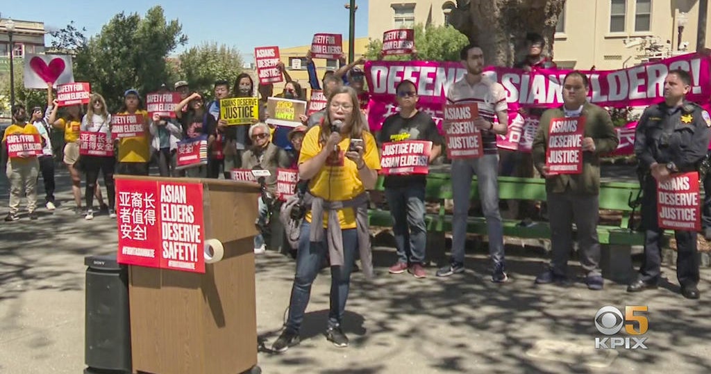 Demonstrators demand action to combat Asian hate crime in San Francisco ...