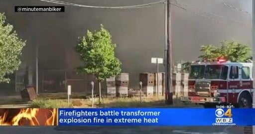 Lexington Firefighters battle transformer explosion fire in extreme ...