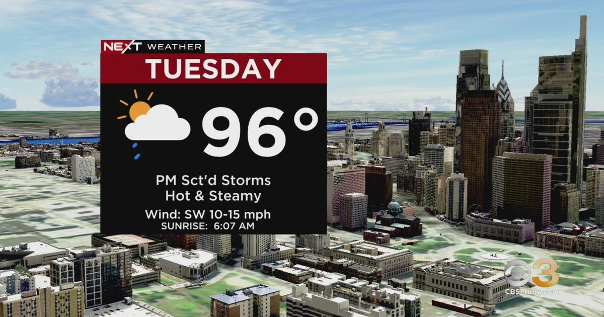 Weather Update: Hot, Steamy Tuesday - CBS Philadelphia