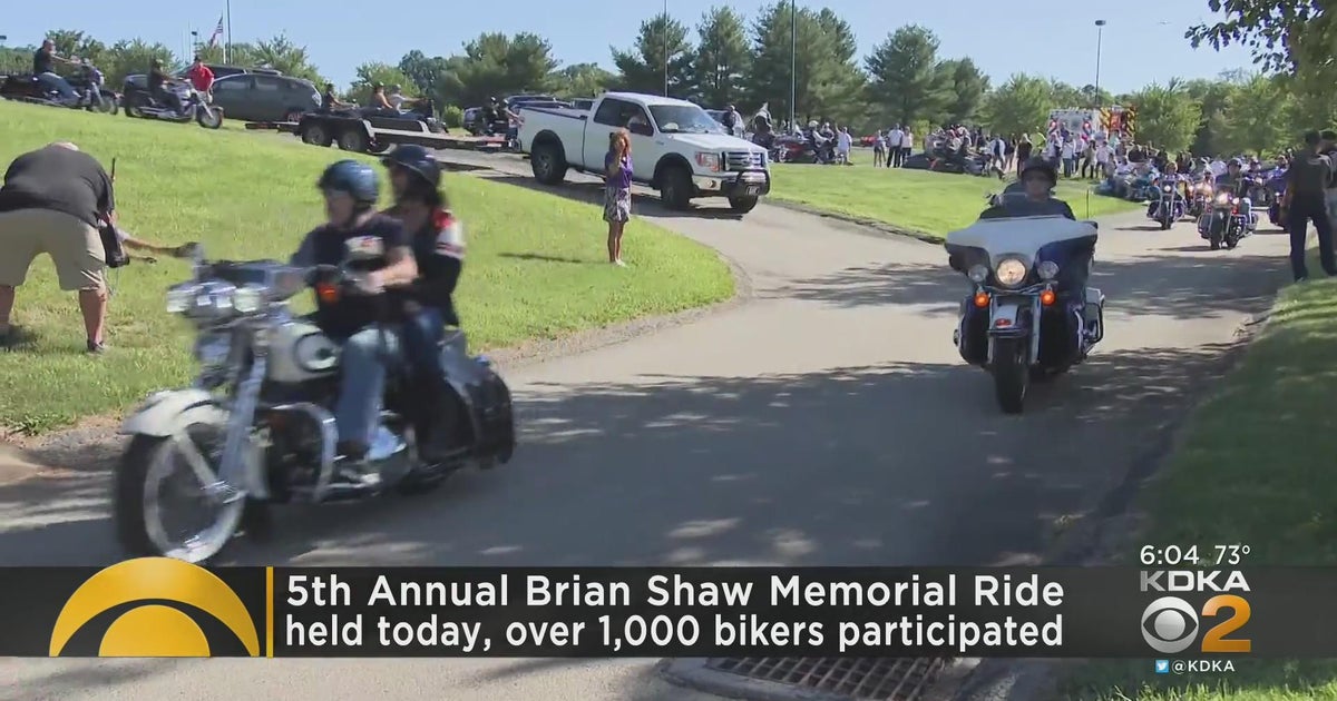 Motorcyclists gather to honor fallen police officer - CBS Pittsburgh