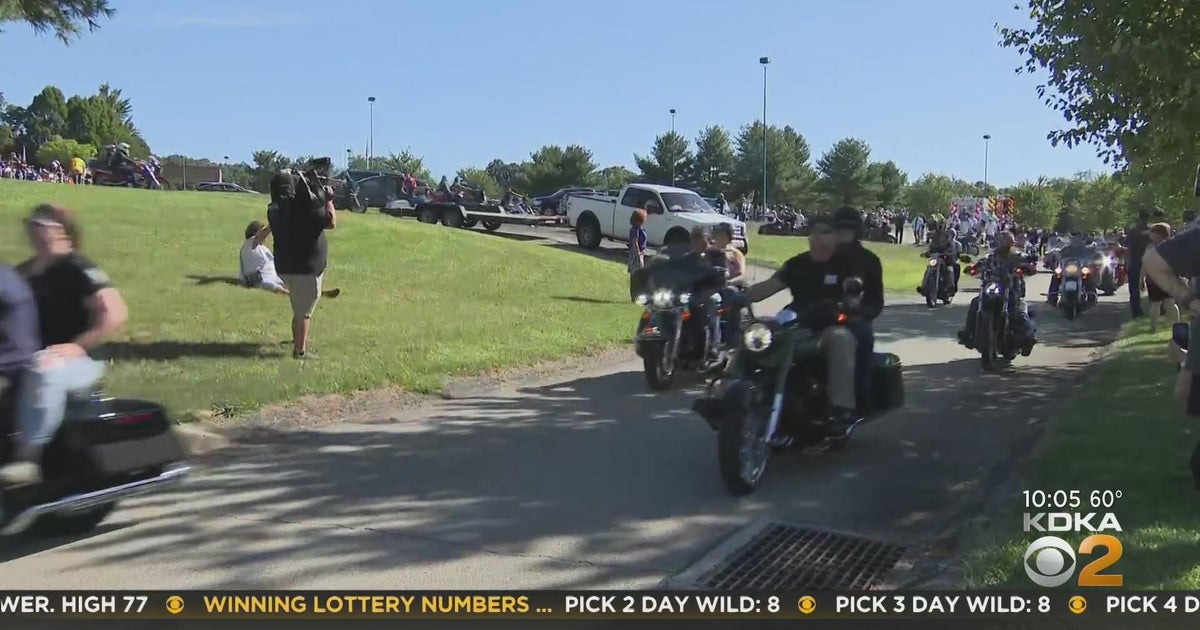 Officer Brian Shaw Memorial Scholarship Ride underway - CBS Pittsburgh