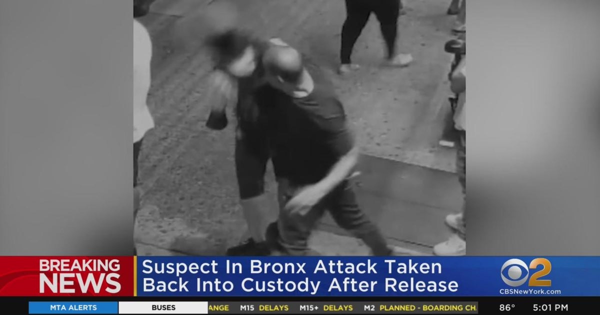 Suspect in Bronx attack taken back into custody after release - CBS New ...