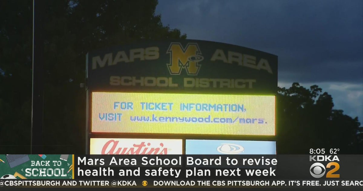 Mars Area School Board voting on health and safety protocols - CBS Pittsburgh