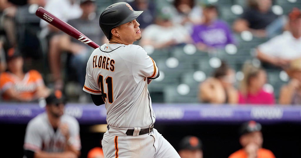Flores' sac fly the difference in 9-8 Giants' win over Rockies - CBS ...