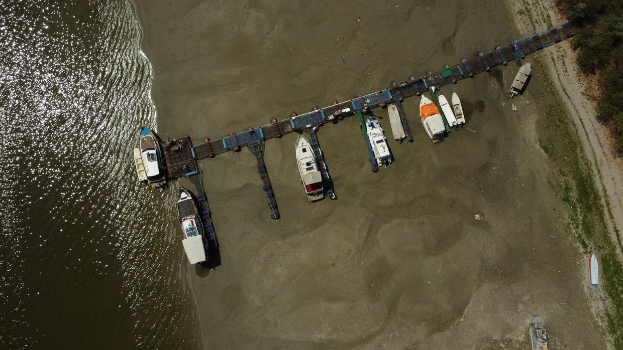 Dozens of sunken WWII German ships resurface along Danube River as ...
