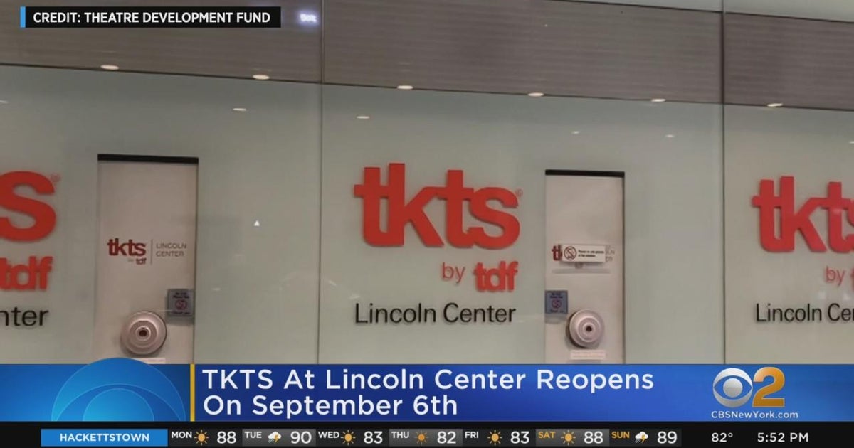 TKTS at Lincoln Center reopens on Sept. 6th - CBS New York