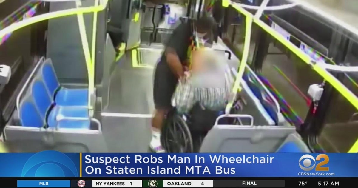Man in wheelchair robbed on MTA bus - CBS New York
