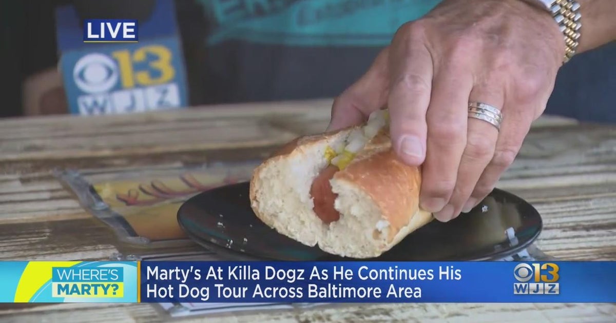 Where's Marty? Taking a bite of a killer dog at Killa Dogz on Belair ...