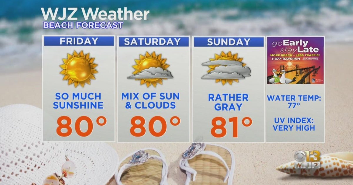 Meteorologist Tim Williams has your Friday morning weather - CBS Baltimore