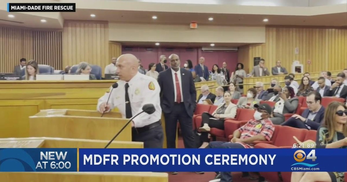 Miami-Dade Fire Rescue promotion ceremony held Friday - CBS Miami