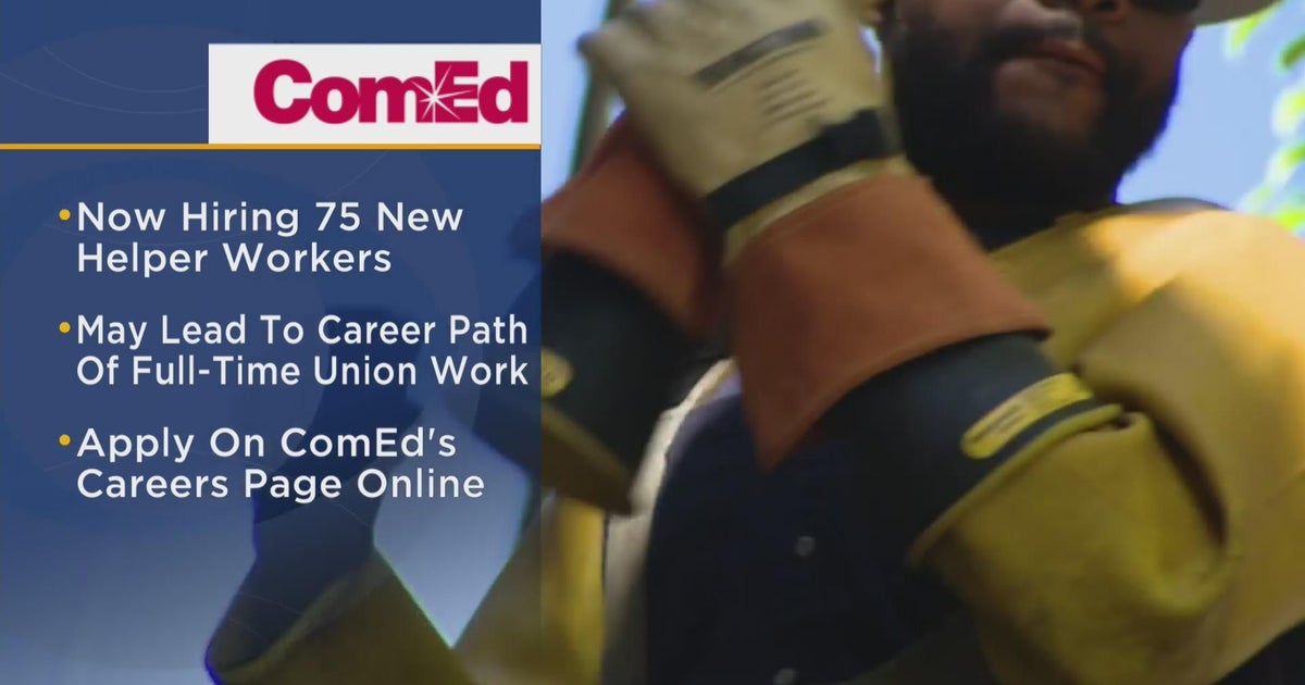 ComEd looking to hire dozens of entry-level workers - CBS Chicago