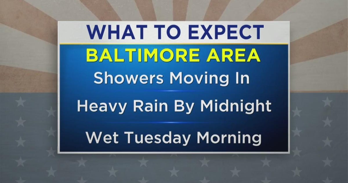 Much of central MD under Flood Watch until Tuesday afternoon - CBS ...