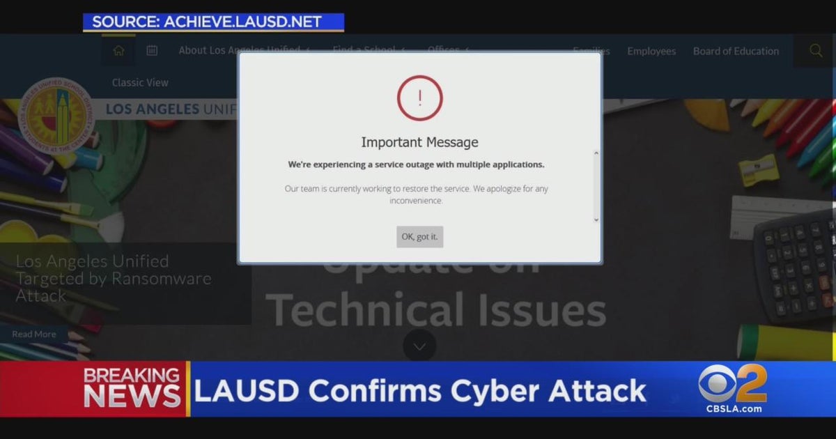 LAUSD hit with ransomware attack - CBS Los Angeles