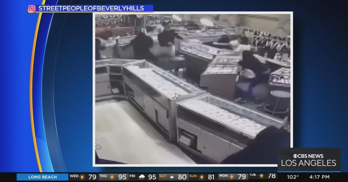 6 suspects attempt smash-and-grab robbery in downtown LA Jewelry ...