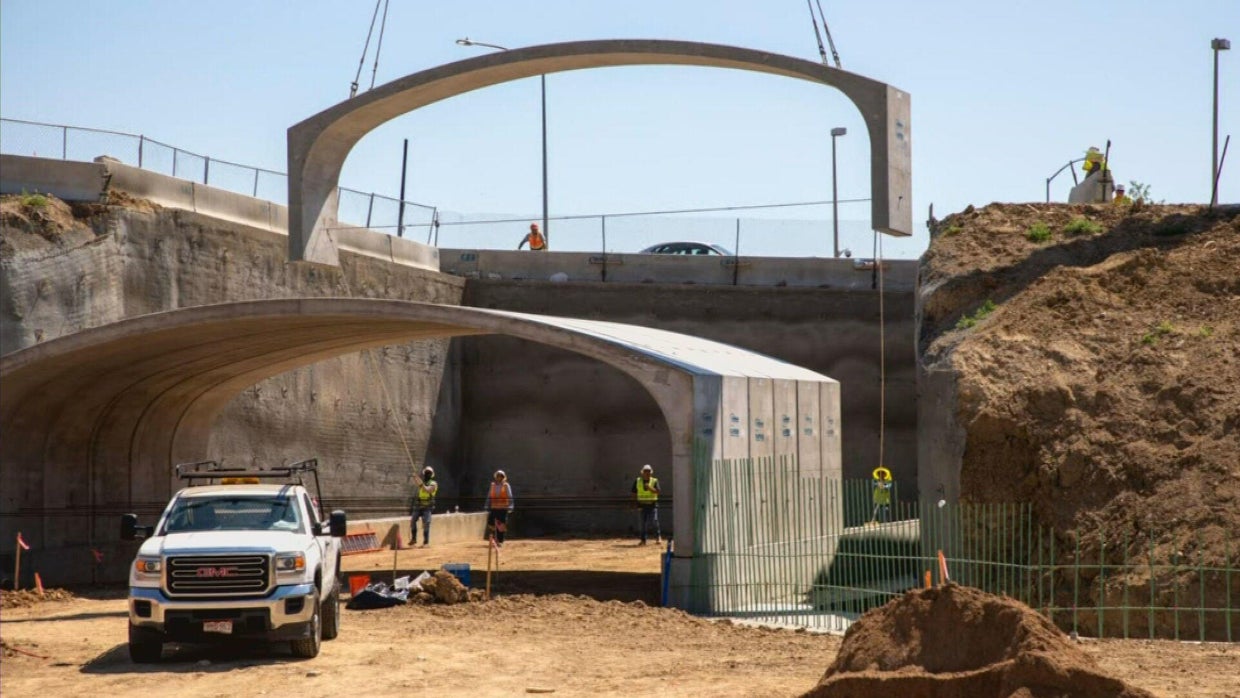 US 36 bikeway underpass construction underway - CBS Colorado