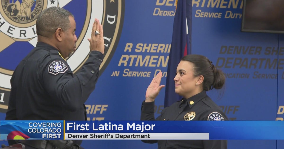 Denver Sheriff's Department swears in their first Latina Major - CBS ...