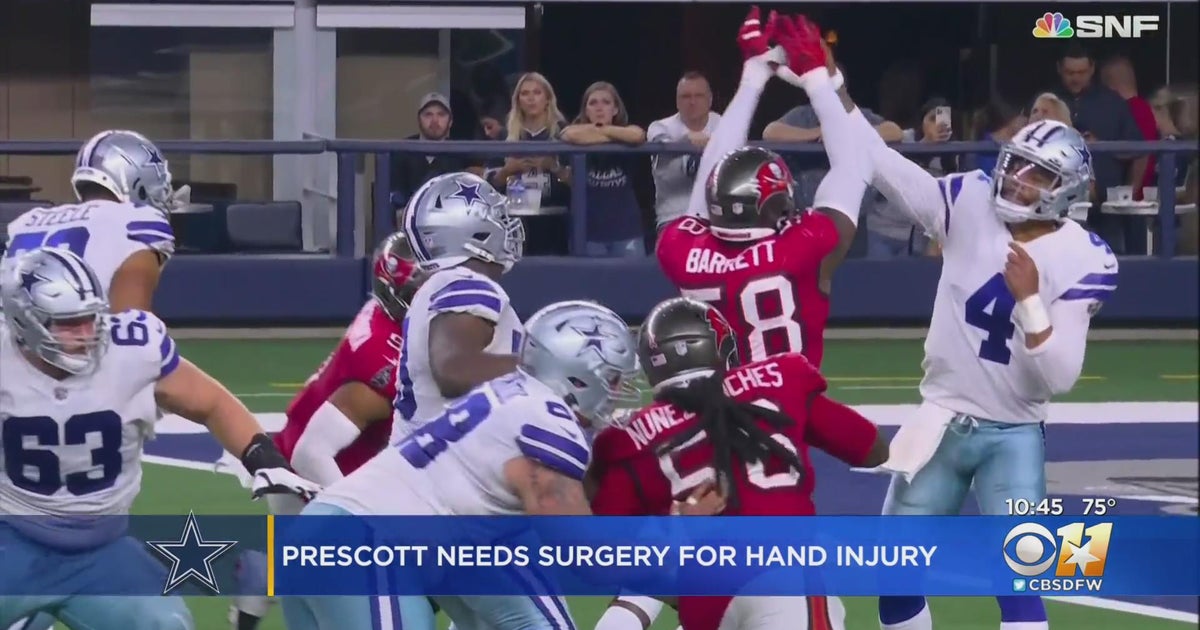 Dallas Cowboys QB Dak Prescott out multiple weeks for hand surgery ...