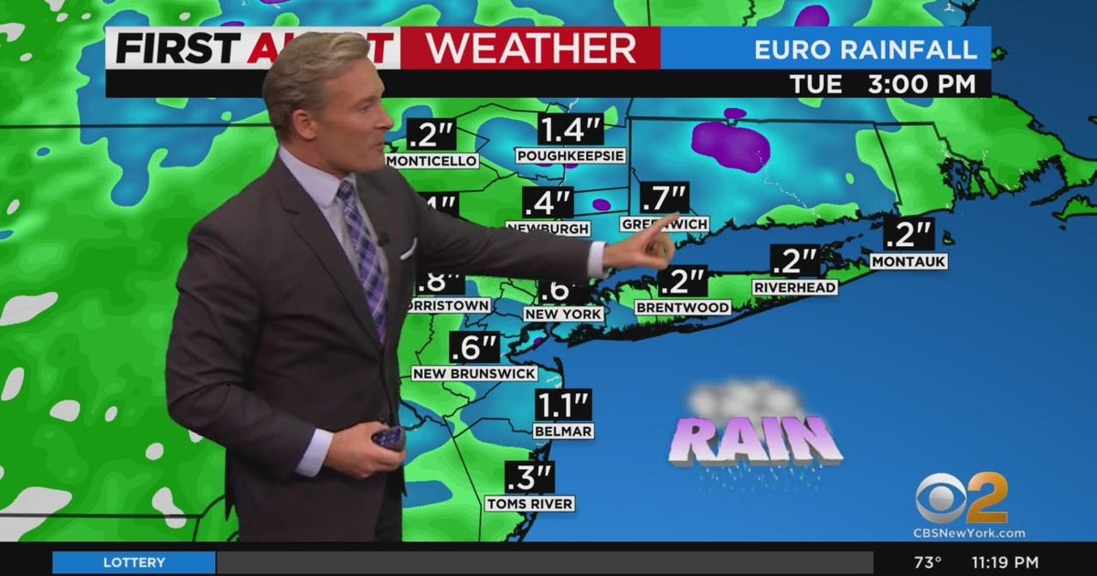 First Alert weather: CBS2 11 p.m. forecast - CBS New York