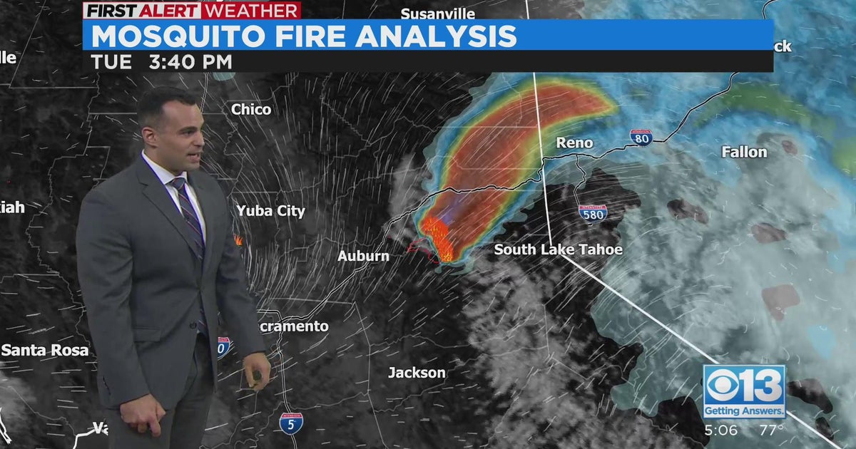 Analysis: What effect are winds having on the Mosquito Fire? - CBS ...